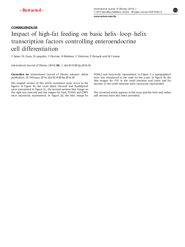 (PDF) Impact of high-fat feeding on basic helix-loop-helix ...