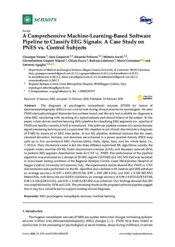 (PDF) A Comprehensive Machine-Learning-Based Software Pipeline to ...