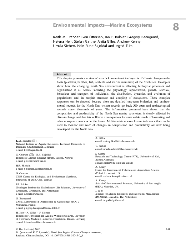 (PDF) Environmental Impacts—Marine Ecosystems