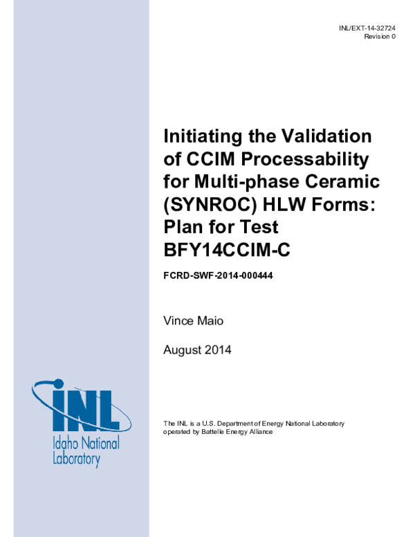 (PDF) Initiating the Validation of CCIM Processability for Multi-phase ...
