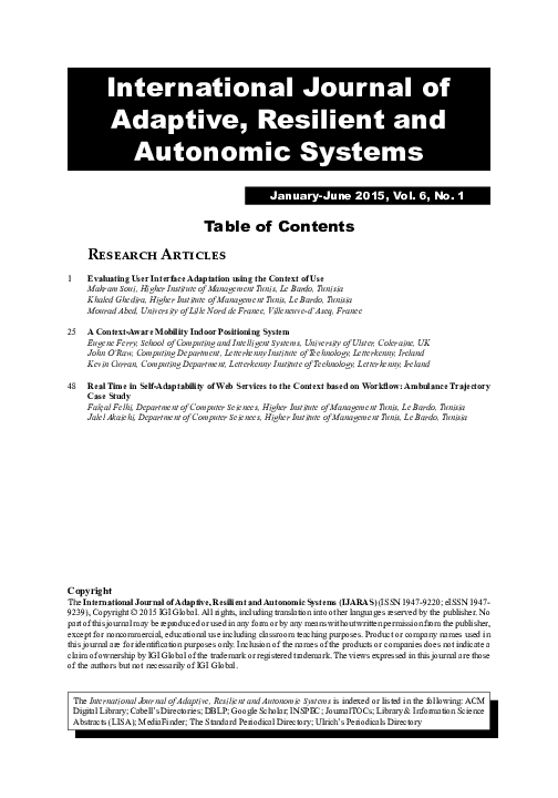 (PDF) Evaluating User Interface Adaptation using the Context of Use