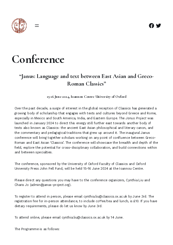 (PDF) "Janus: Language and text between East Asian and Greco-Roman ...
