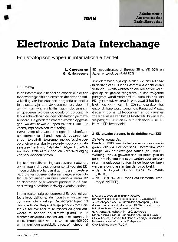 (PDF) Electronic Data Interchange