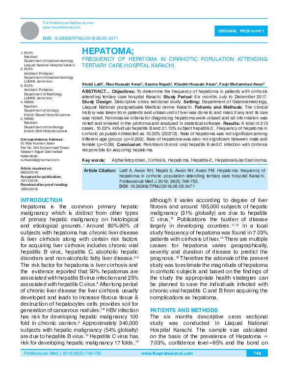 (PDF) Hepatoma