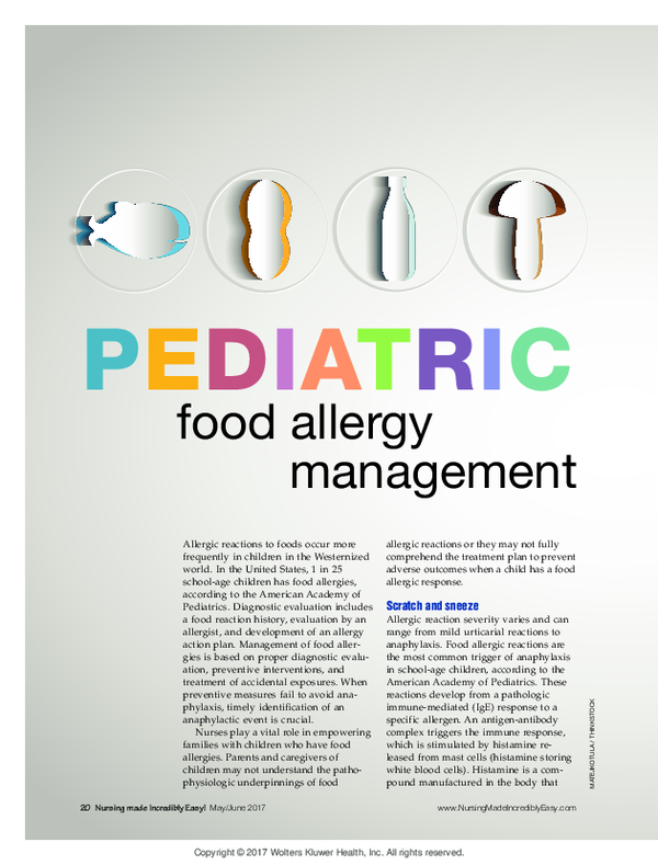 (PDF) Pediatric food allergy management