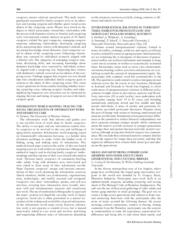 (PDF) Meals and Mentoring: Former Gang Members and Older Adults Cross ...