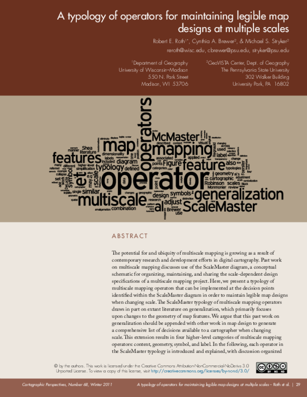(PDF) A typology of operators for maintaining legible map designs at ...