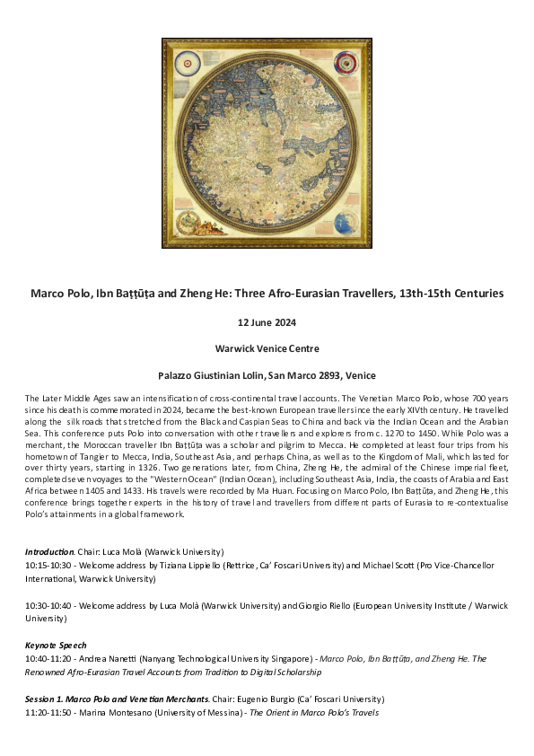 (PDF) Marco Polo, Ibn Baṭṭūṭa and Zheng He: Three Afro-Eurasian ...
