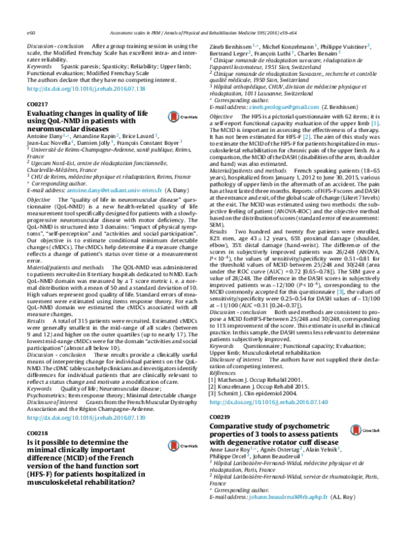(PDF) Comparative study of psychometric properties of three assessment ...