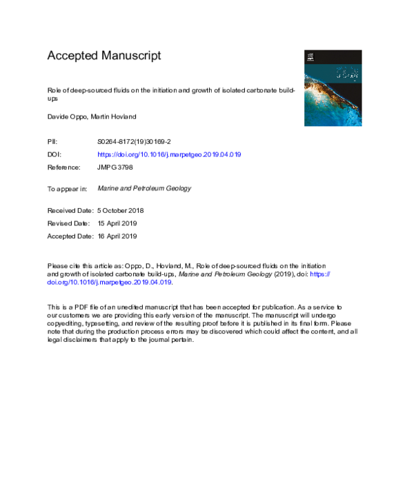 (PDF) Role of deep-sourced fluids on the initiation and growth of ...