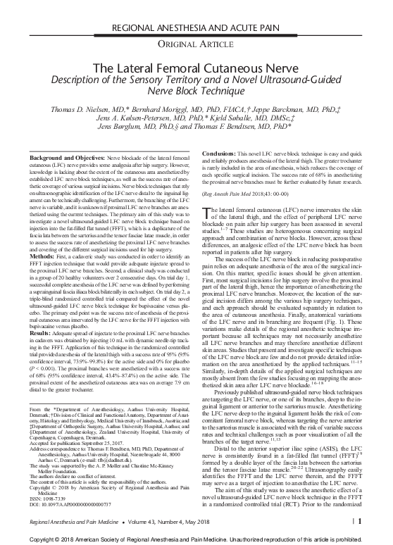 (PDF) Lateral Femoral Cutaneous Nerve