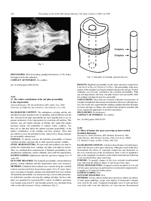 Pdf 120024 Effect Of Lumbar Disc Space Narrowing On Intervertebral 2844