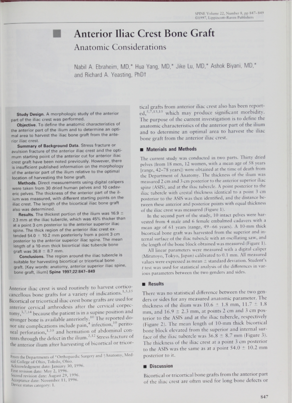 (PDF) Anterior Iliac Crest Bone Graft