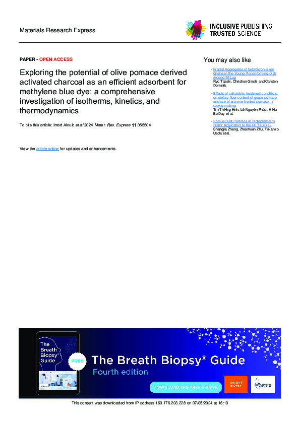 (PDF) Materials Research Express