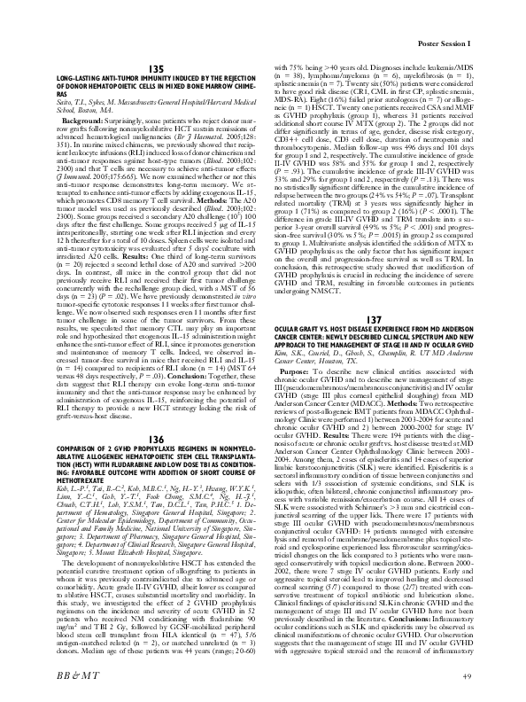 (PDF) Comparison of 2 GVHD prophylaxis regimens in nonmyeloablative ...