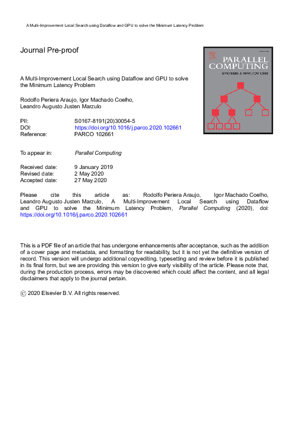 (PDF) A multi-improvement local search using dataflow and GPU to solve ...