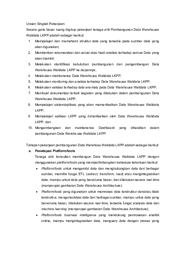 (PDF) Uraian Singkat Pekerjaan: Secara garis besar ruang lingkup ...