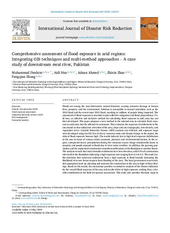 (PDF) International Journal of Disaster Risk Reduction