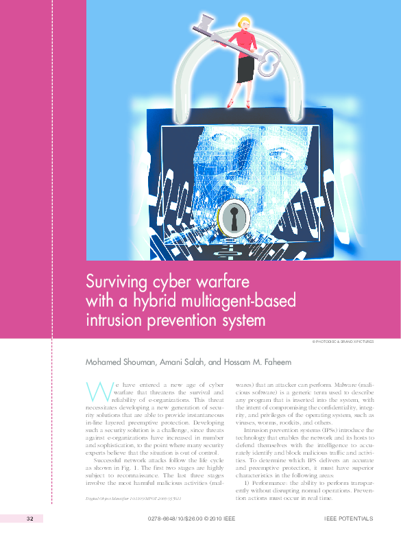 (PDF) surviving cyber walfare with a hybrid multi agent-based intrusion ...