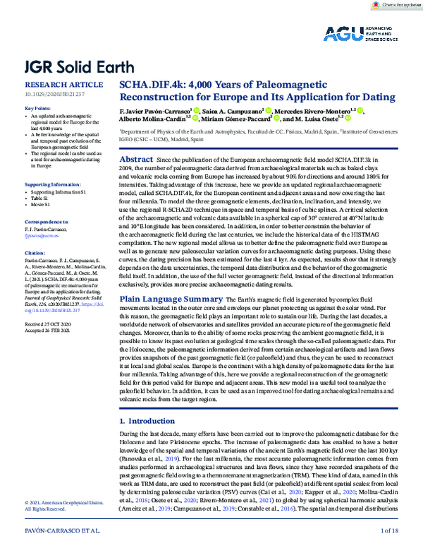 (PDF) SCHA.DIF.4k: 4,000 Years of Paleomagnetic Reconstruction for ...