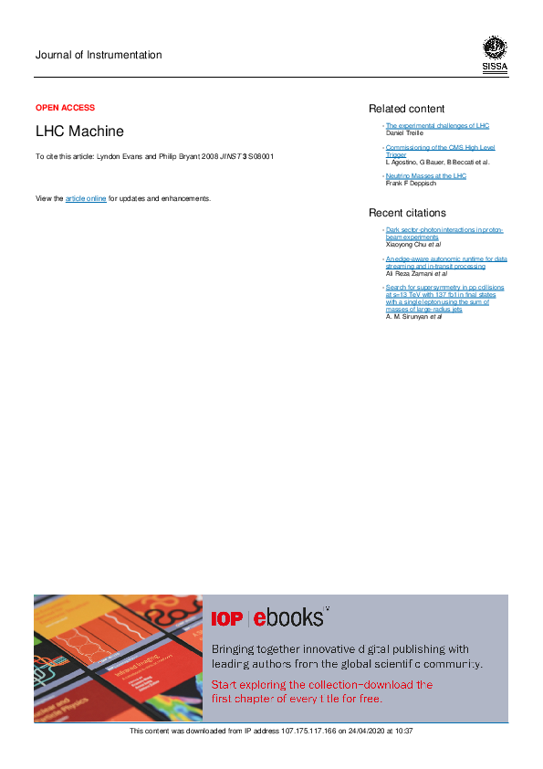(PDF) The CMS experiment at the CERN LHC