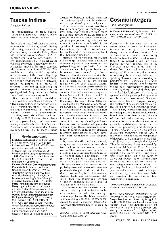 (PDF) Tracks in time