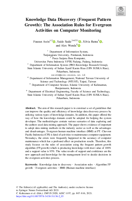 (PDF) Knowledge Data Discovery (Frequent Pattern Growth): The ...