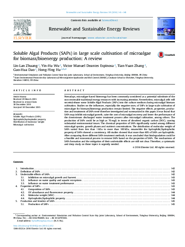 (PDF) Soluble Algal Products (SAPs) in large scale cultivation of ...