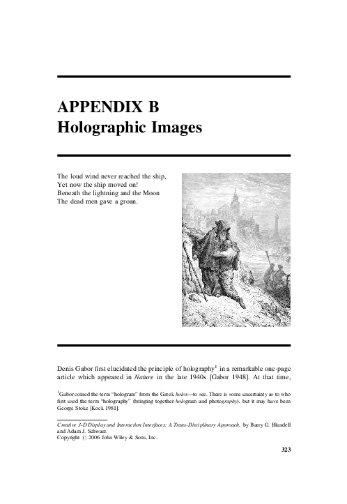 (PDF) Appendix B: Holographic Images