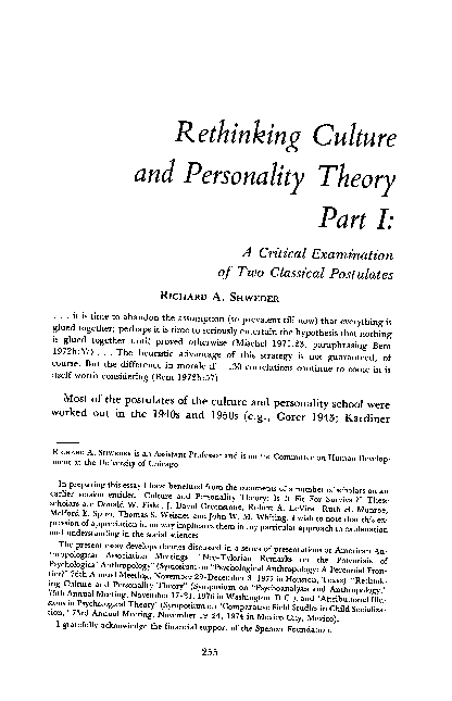 (PDF) Rethinking Culture and Personality Theory Part III: From Genesis ...