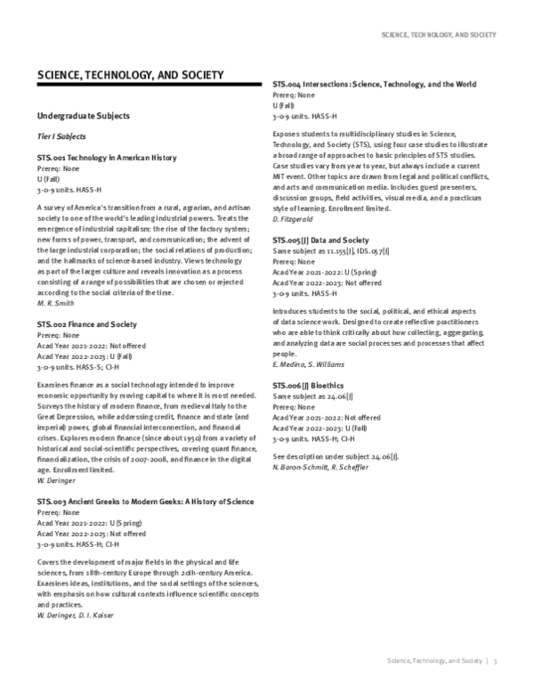 (PDF) Science, Technology, and Society