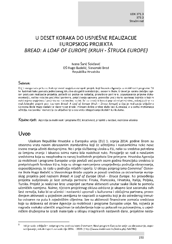 (PDF) Ten Steps to a Successful Implementation of the European Project ...