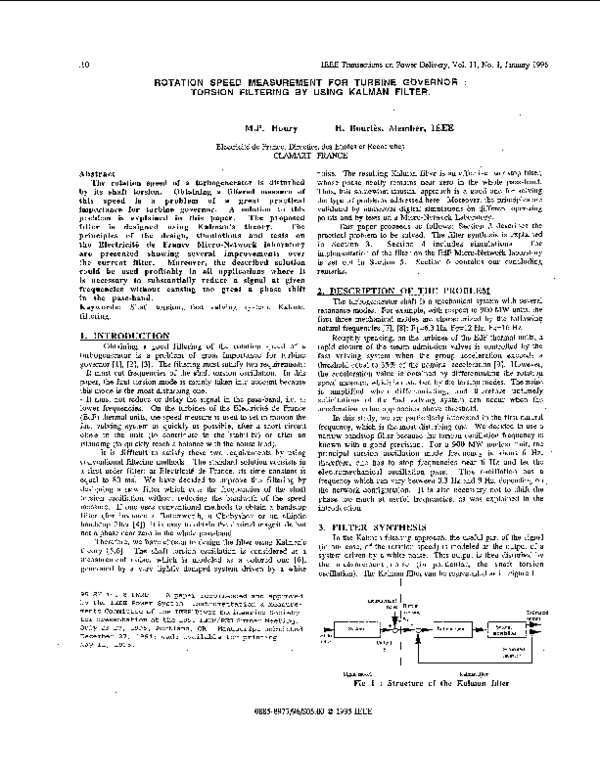 (PDF) Rotation speed measurement for turbine governor: torsion ...