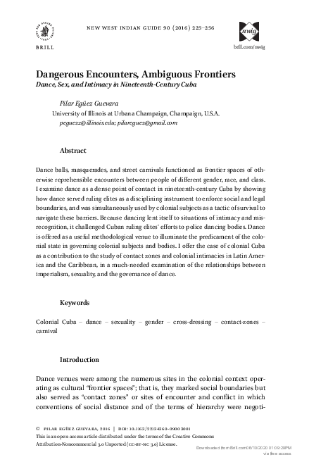 (PDF) Dangerous Encounters, Ambiguous Frontiers