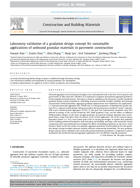 (PDF) Laboratory validation of a gradation design concept for ...