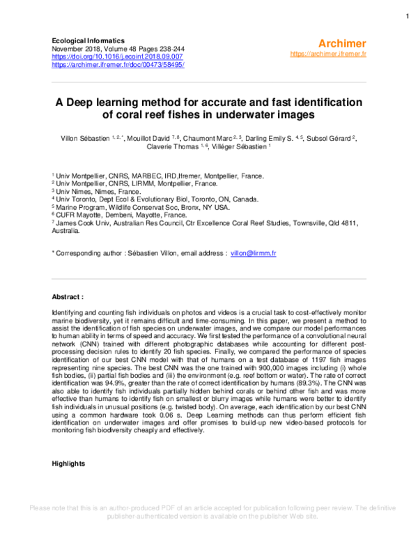 (PDF) A Deep learning method for accurate and fast identification of ...