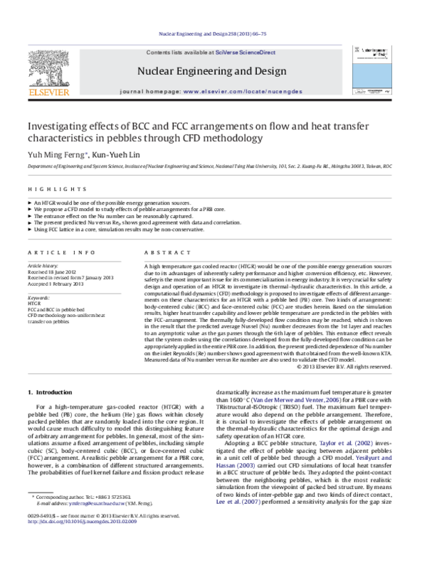 (PDF) Investigating effects of BCC and FCC arrangements on flow and ...