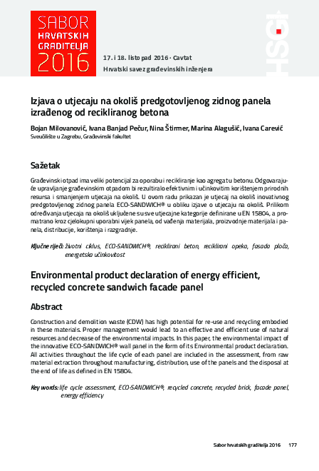(PDF) Environmental product declaration of energy efficient, recycled ...
