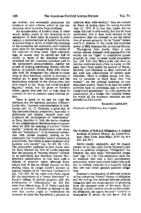 (PDF) The Problem of Political Obligation: A Critical Analysis of ...