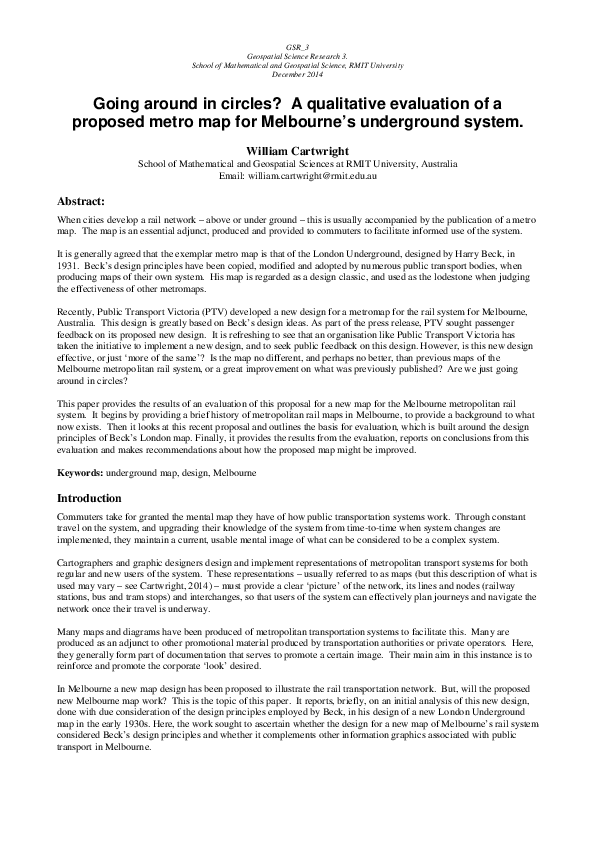 (PDF) Going Around in Circles? A Qualitative Evaluation of a Proposed ...