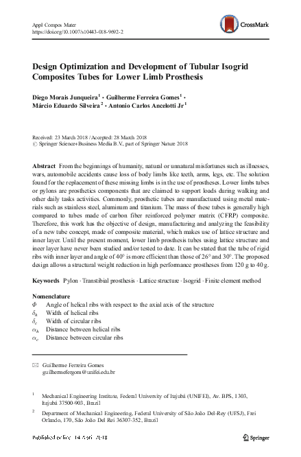 (PDF) Design Optimization and Development of Tubular Isogrid Composites ...
