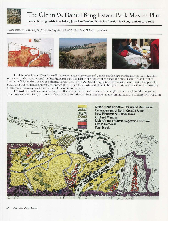 (PDF) The Glenn W. Daniel King Estate Park Master Plan