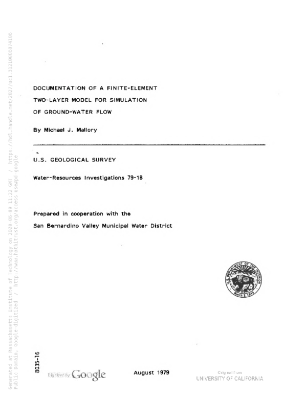(PDF) Documentation of a finite-element two-layer model for simulation ...