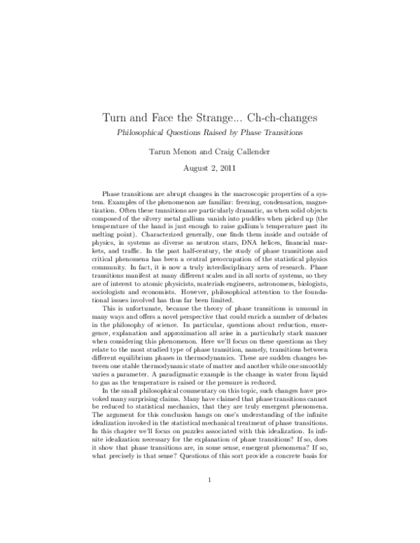 (PDF) Turn and Face The Strange … Ch-Ch-Changes