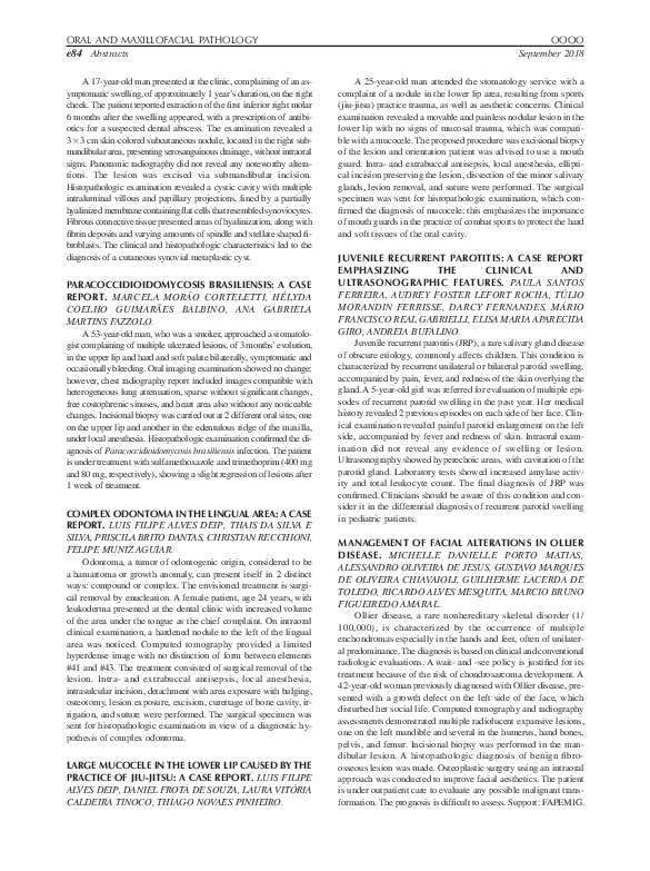 (PDF) Juvenile Recurrent Parotitis: A Case Report Emphasizing the ...