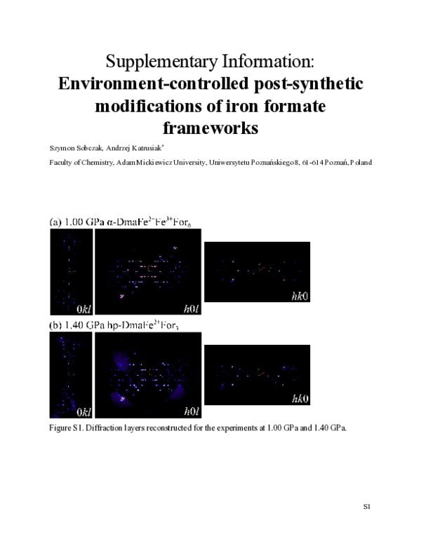 (PDF) Environment-Controlled Postsynthetic Modifications of Iron ...