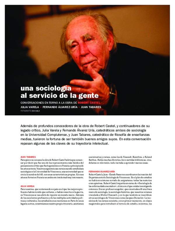 (PDF) Una sociología al servicio de la gente: conversaciones en torno a ...