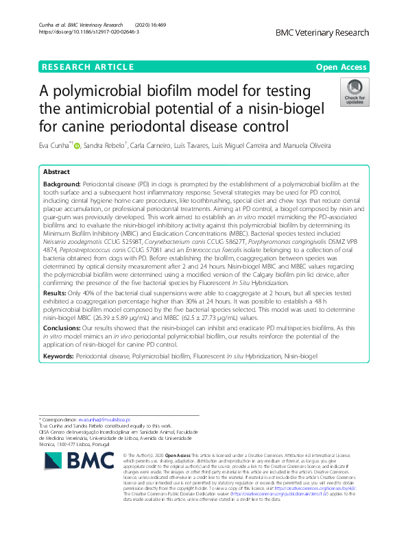 (PDF) A polymicrobial biofilm model for testing the antimicrobial ...