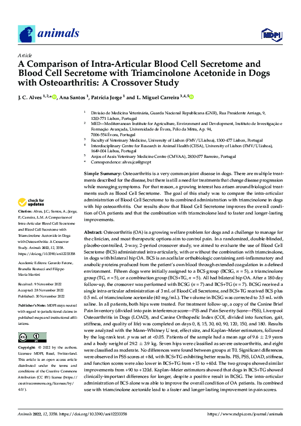 (PDF) A Comparison of Intra-Articular Blood Cell Secretome and Blood ...