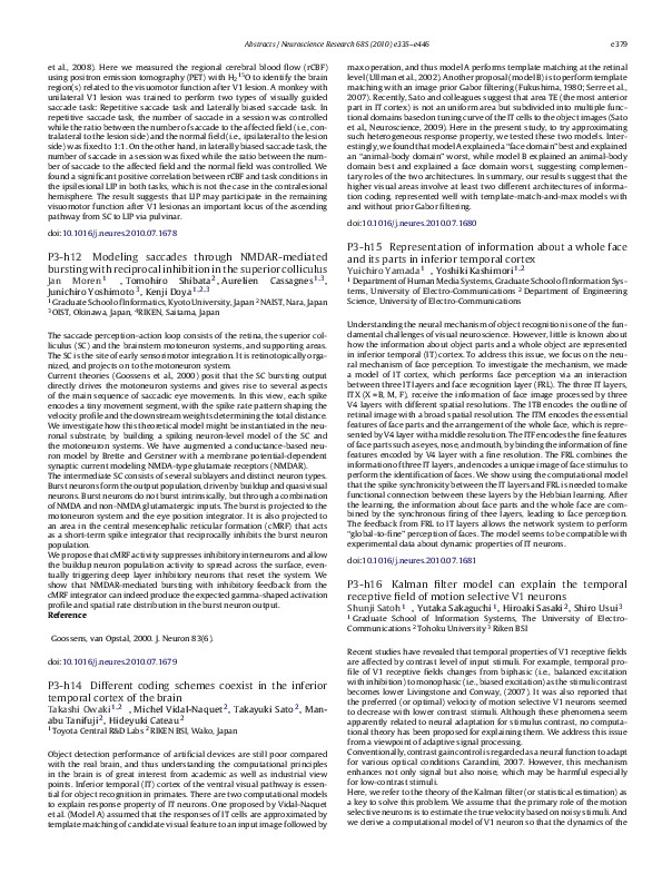(PDF) Different coding schemes coexist in the inferior temporal cortex of the brain